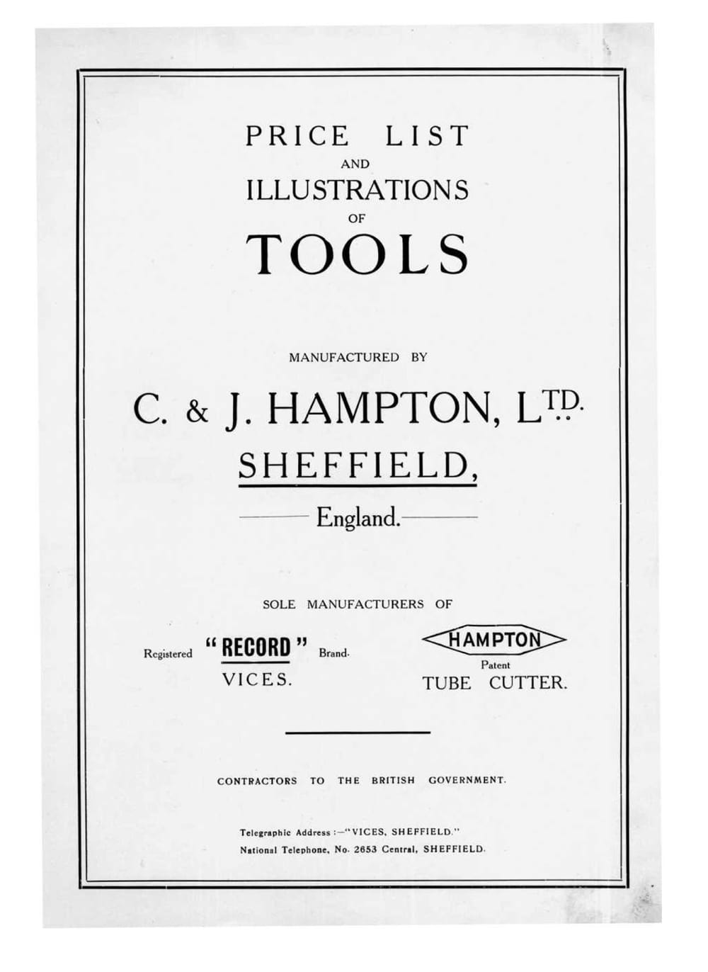 The Record 52 ½ vice