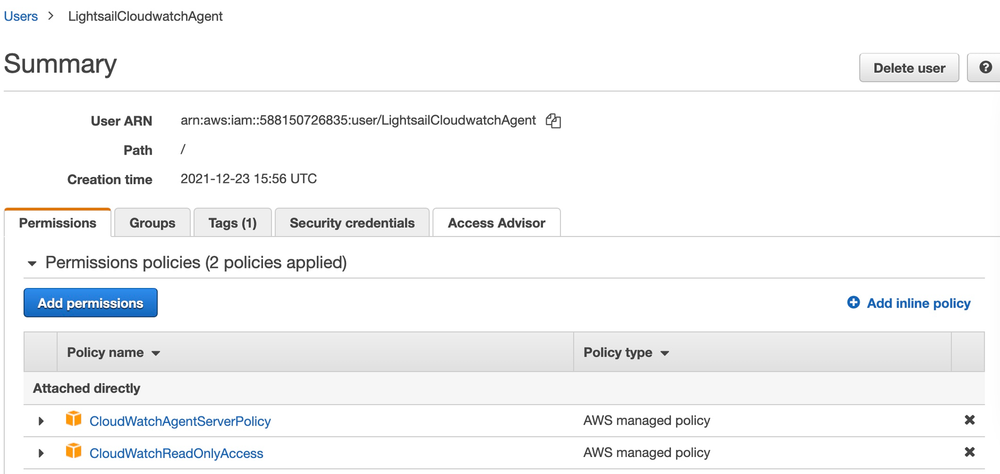 Monitoring Amazon Lightsail Instances
