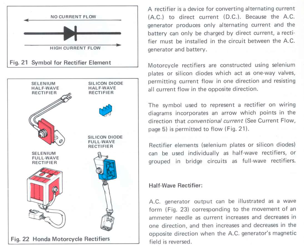 Honda C90 - charging system