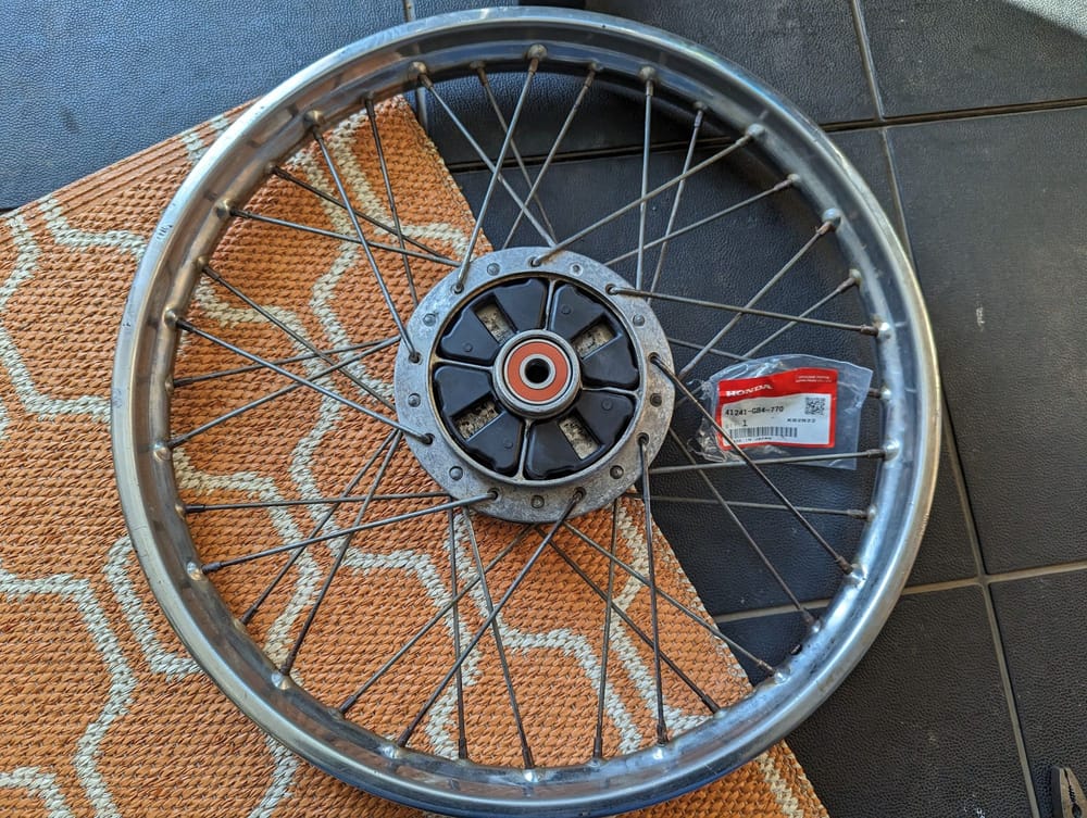 Honda CT90 - wheels, brakes and cables